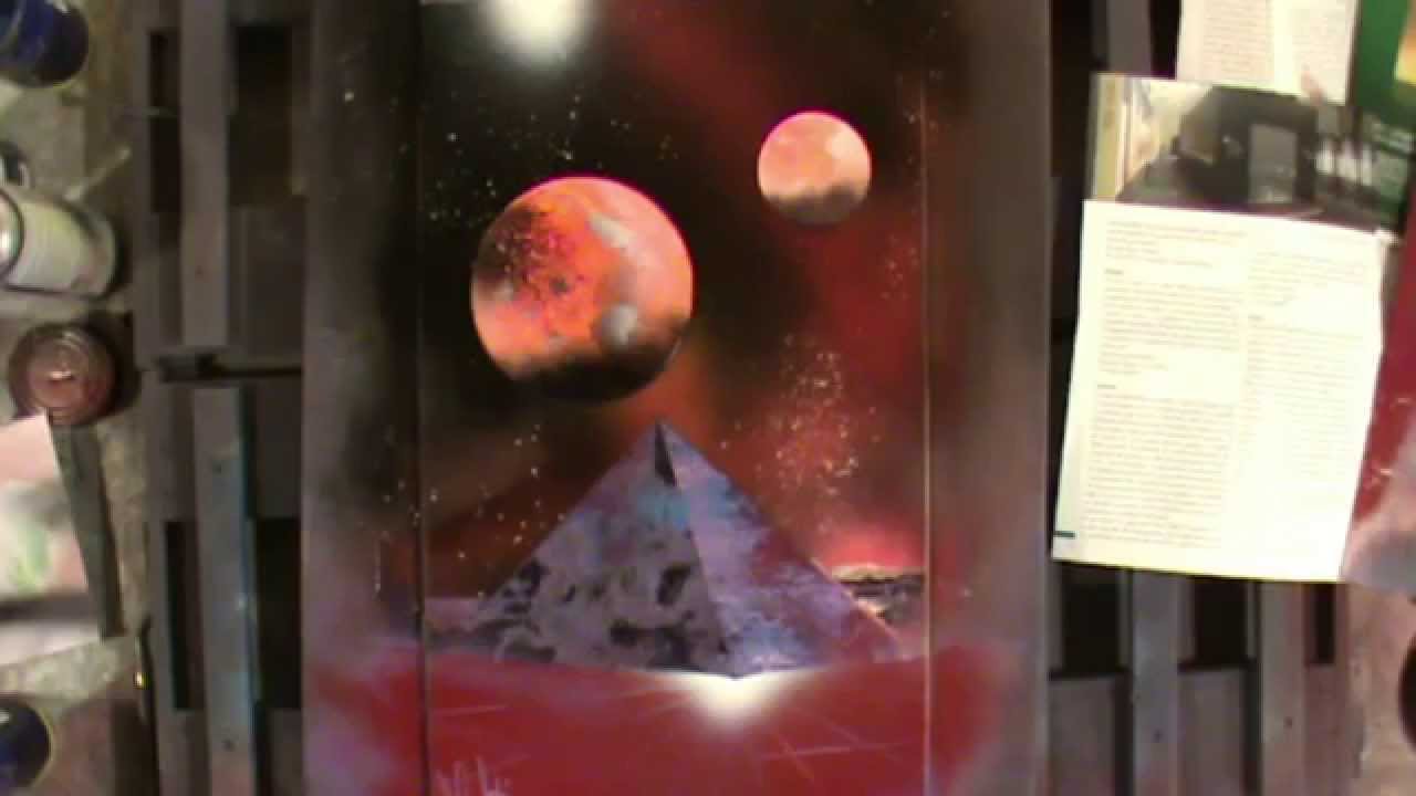 Spray Paint Art Pyramid 3D Tutorial - YouTube