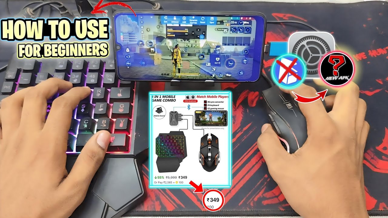 2025 HOW TO PLAY FREE FIRE WITH KEYBOARD AND MOUSE IN MOBILE | KEYBOARD ...