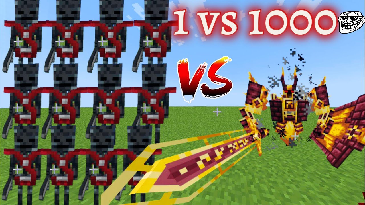 minecraft one against a thousand [mod] - YouTube