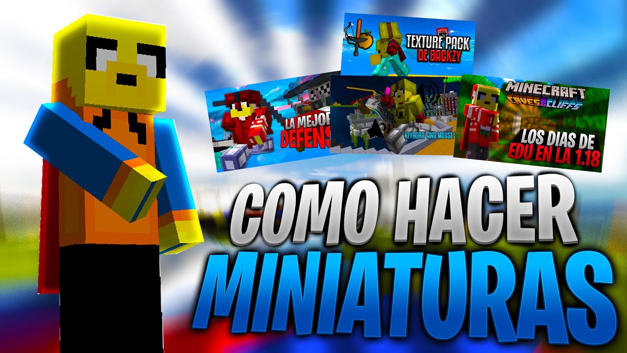 COMO HACER MINIATURAS DE MINECRAFT CON PHOTOSHOP - YouTube