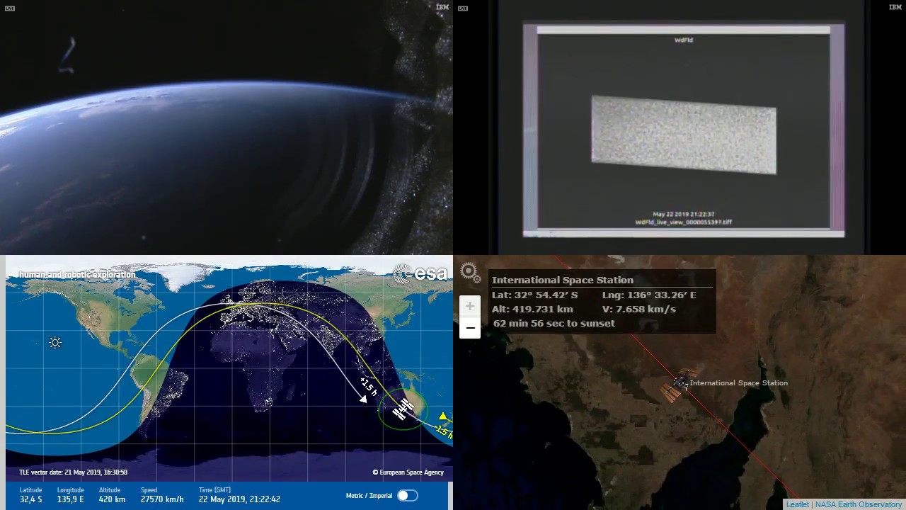 Sunrise Over Australia - NASA/ESA ISS LIVE Space Station With Map - 761 ...