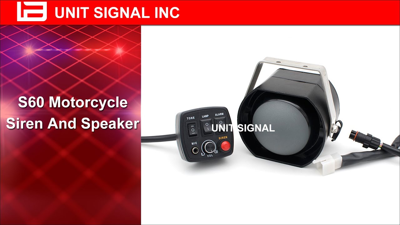 S60 Motorcycle Siren And Speaker - YouTube