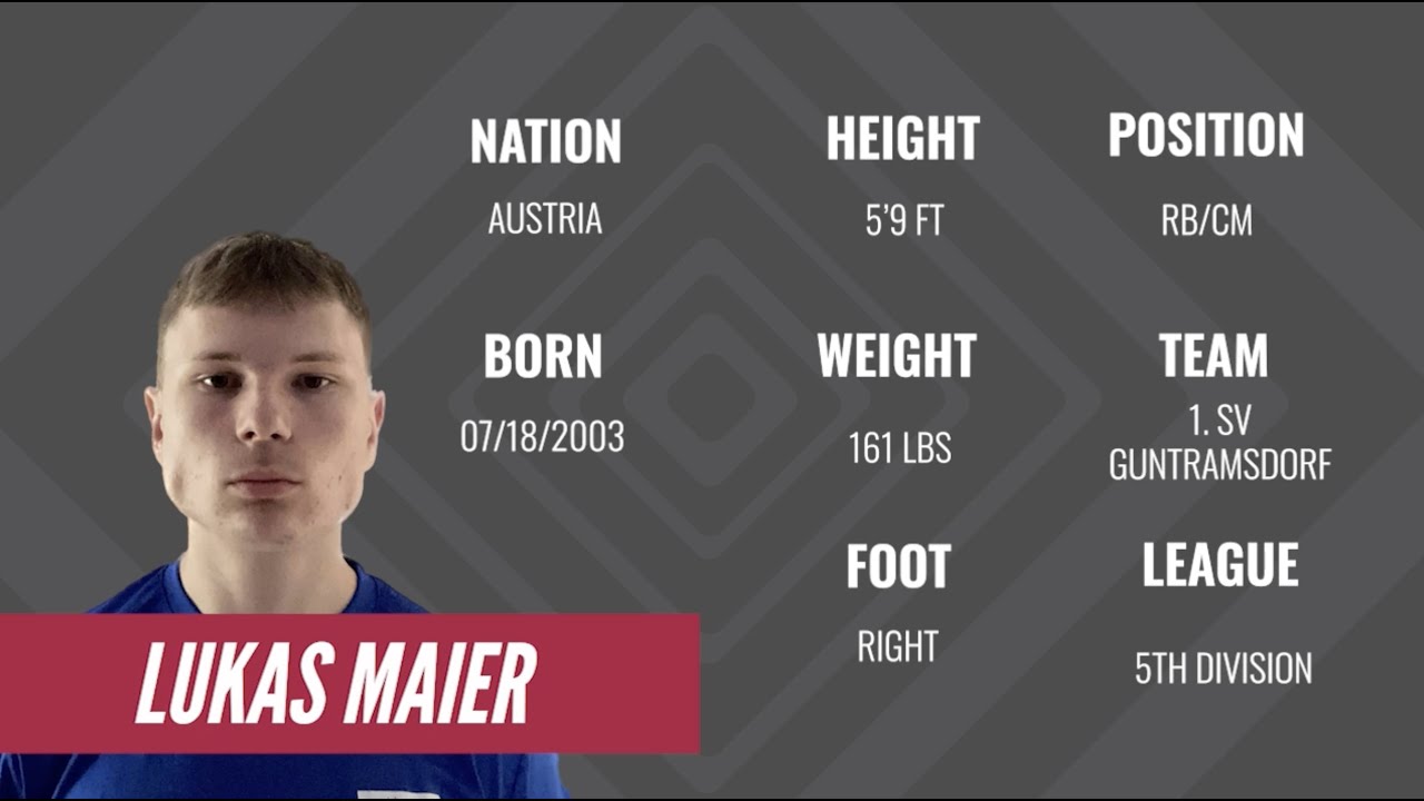 Students Go West - Lukas Maier - RB/CM - YouTube