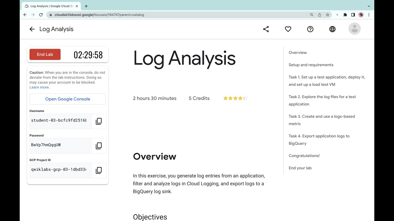 Log Analysis Qwiklabs Coursera With Explanation🗣️ Youtube 5760