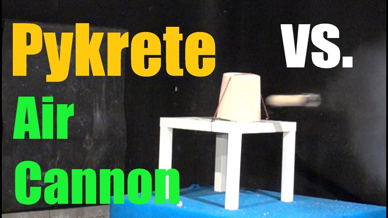 Pykrete vs. Air Cannon - YouTube