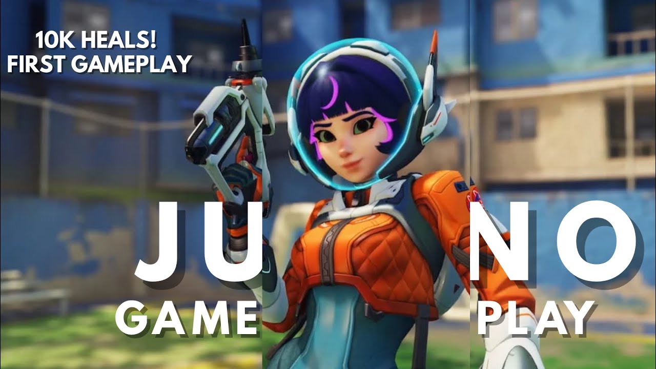 FIRST SPACE RANGER JUNO GAMEPLAY OVERWATCH | *10K HEALS* - YouTube