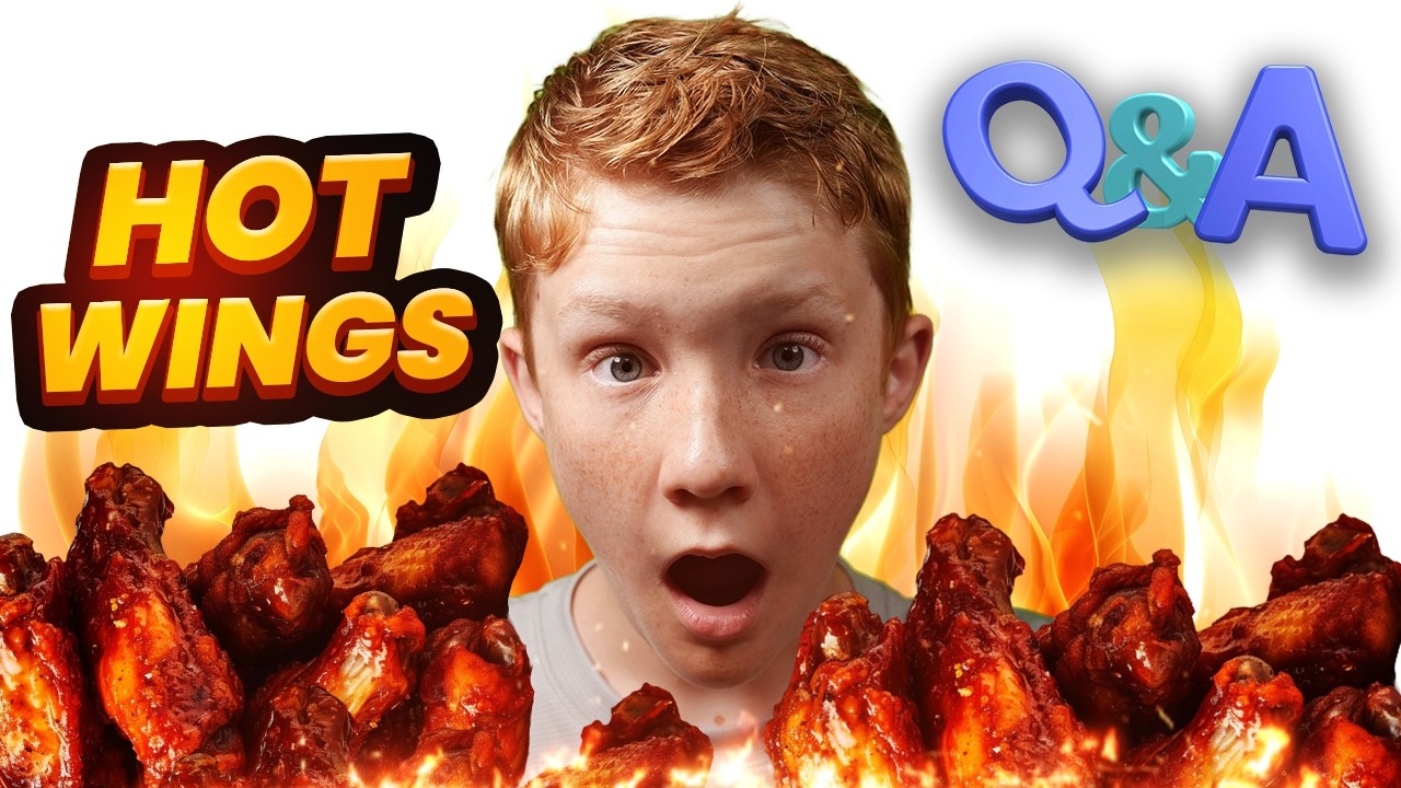 Hot Wings Q&A Challenge 🔥🍗🔥 - YouTube