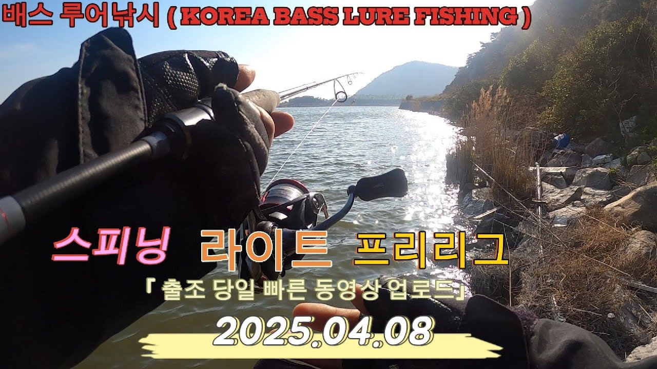 스피닝 라이트 프리리그 배스 루어 낚시 완도호 KOREA BASS LURE FISHING - YouTube