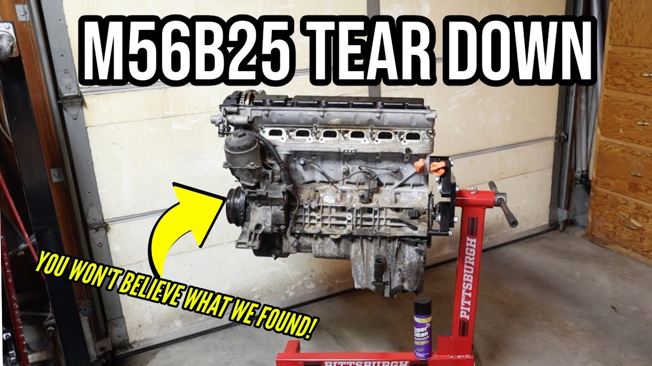 BMW M56 engine accessory tear down - racecar e46 motor disassembly ...