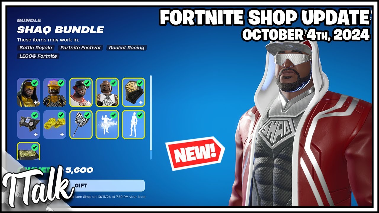 *NEW* SHAQ BUNDLE! Fortnite Item Shop [October 4th, 2024] (Fortnite ...