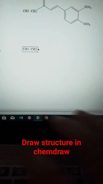 how to draw structure in chemdraw - YouTube