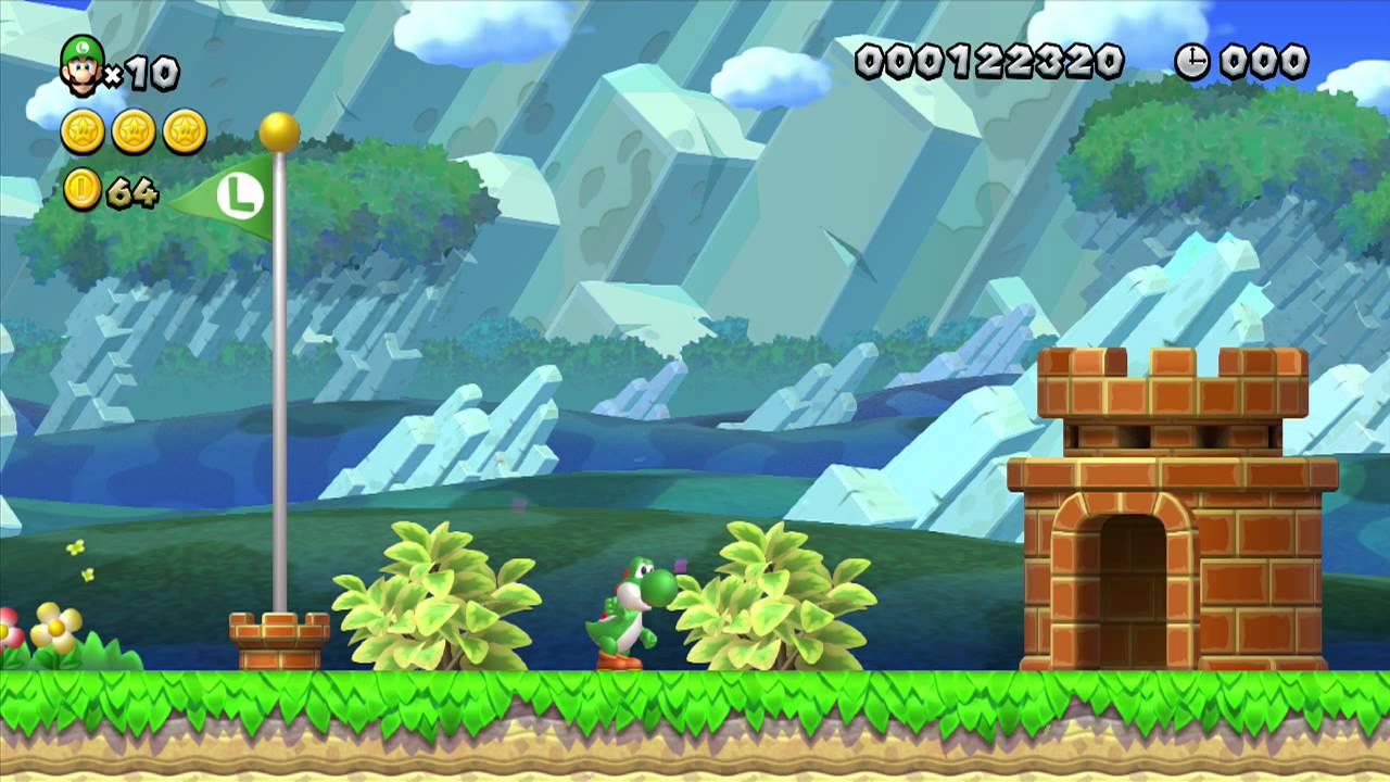 NSLU 100% Walkthrough Part 1 (World 1: Acorn Plains) - YouTube