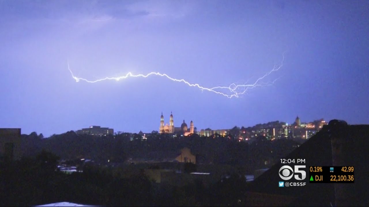 Lightning Storm Gives Bay Area A Spectacular Show In Sky - YouTube