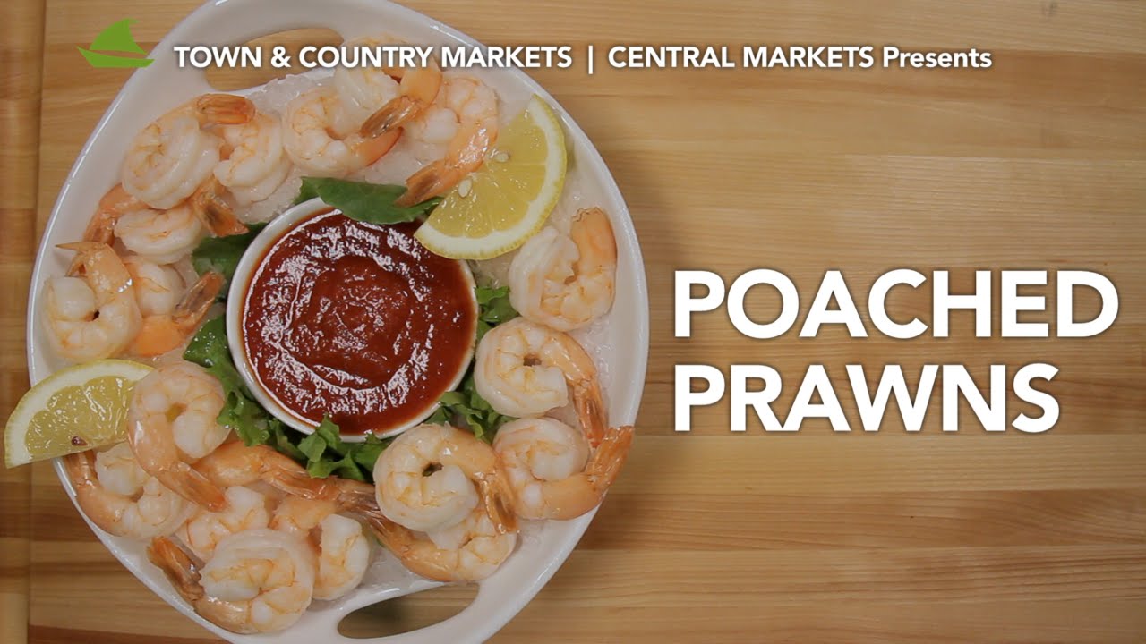 Poached Prawns - YouTube