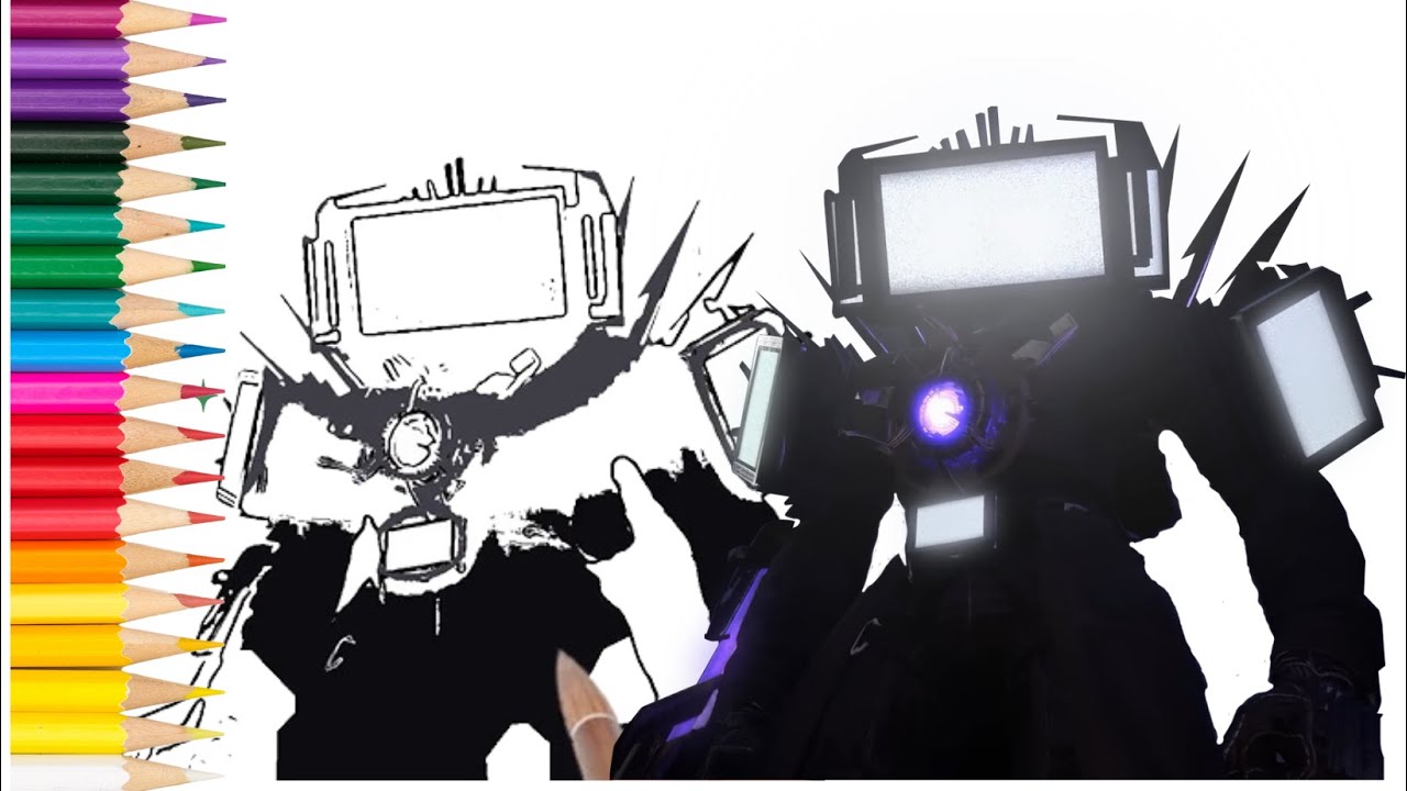 HOW TO DRAW TITAN TV MAN les than 5 Minute! | Skibidi Toilet ...