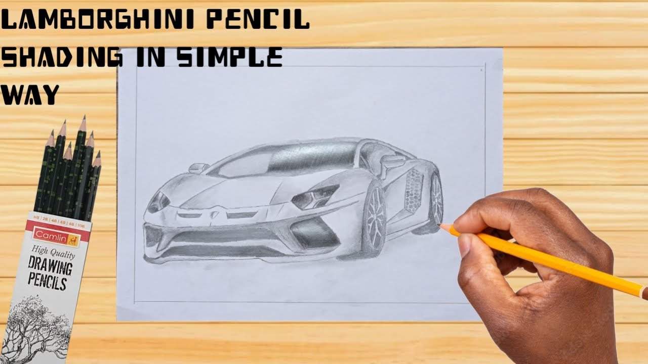 Lamborghini Pencil Shading Tutorial For Beginners - YouTube