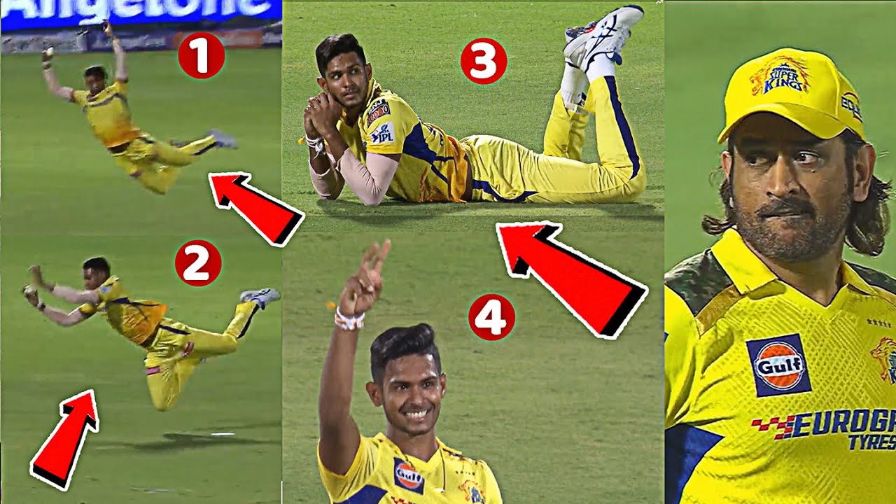 MS Dhoni shocked after seeing Mathisha Pathirana flying catch in CSK vs ...
