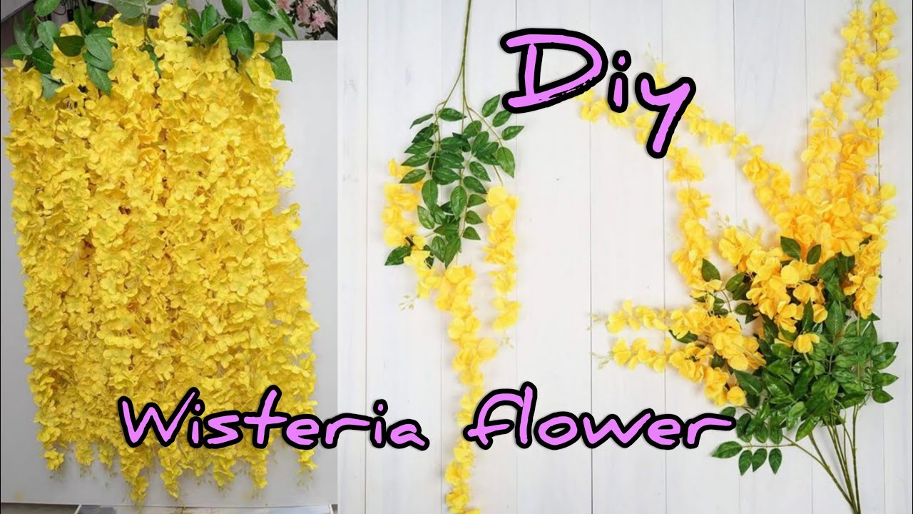DIY Wisteria Flower | DIY Wisteria | Fake Plant |Artificial Wisteria ...