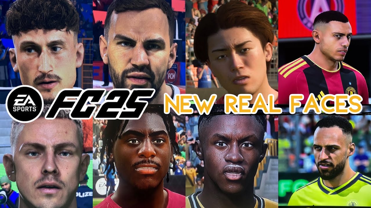 【EA SPORTS FC25】 All New Real Faces Players Vol.3 - YouTube