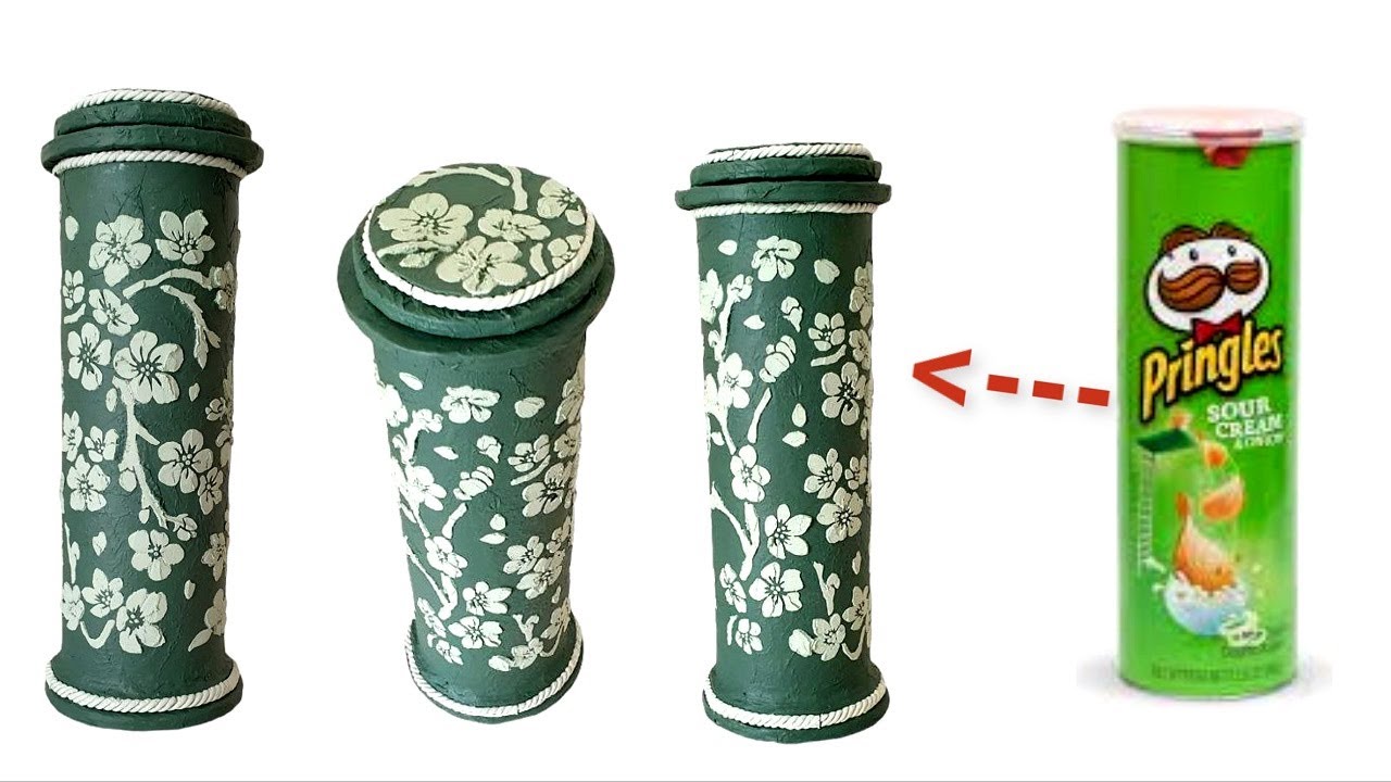 DIY Idea with Pringles tubes /Kitchen decoration idea - YouTube