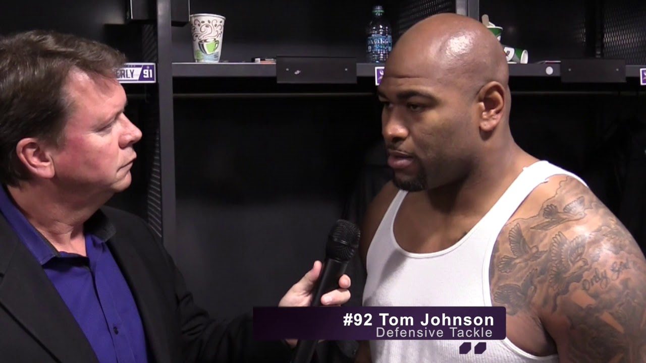 Tom Johnson After Minnesota Vikings win vs Atlanta 12-3-17 - YouTube