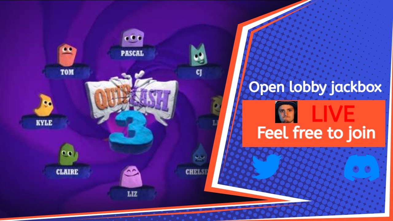Open lobby JACKBOX GAMES - Feel free to join in live #15 - YouTube