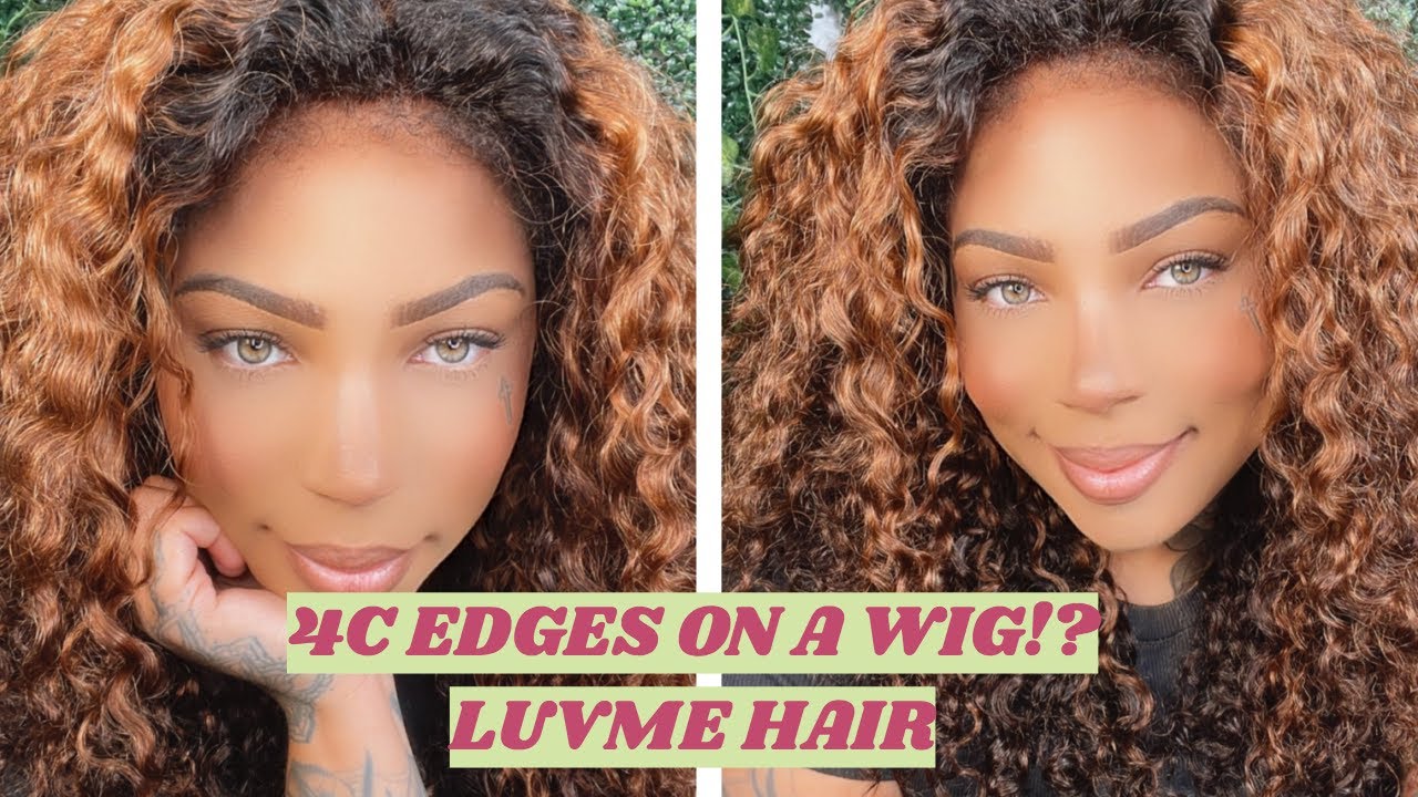 4C Edges on a Lace Front Wig!? The MOST Natural Hairline Wig Install ft ...