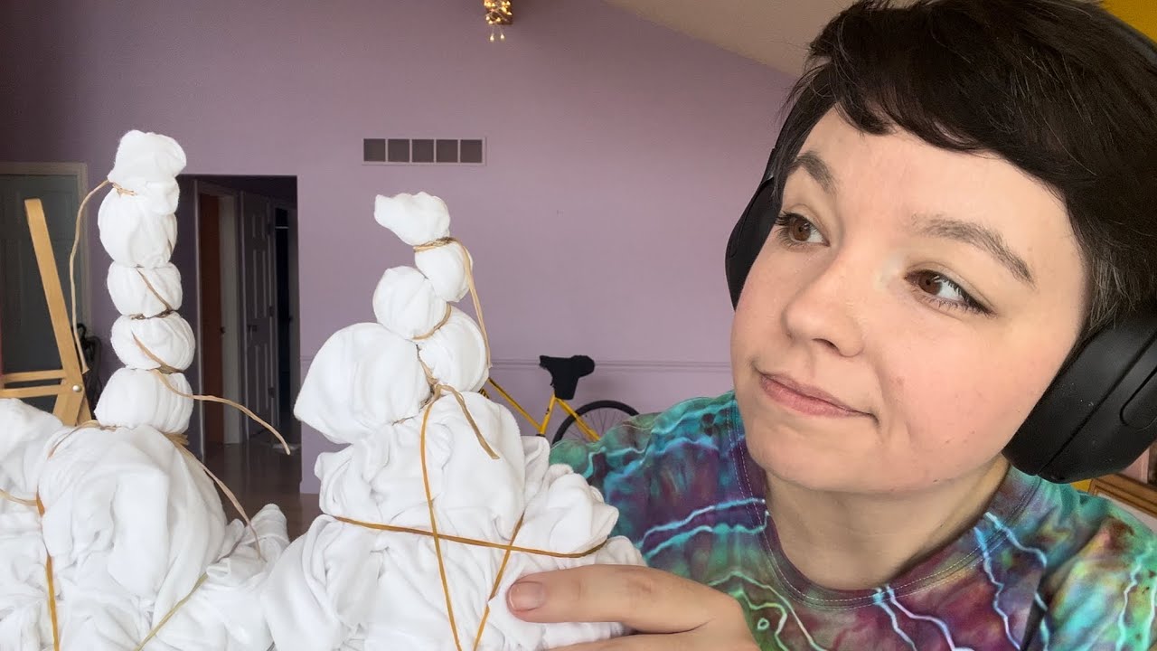 My new tie technique for geode tie dye - YouTube