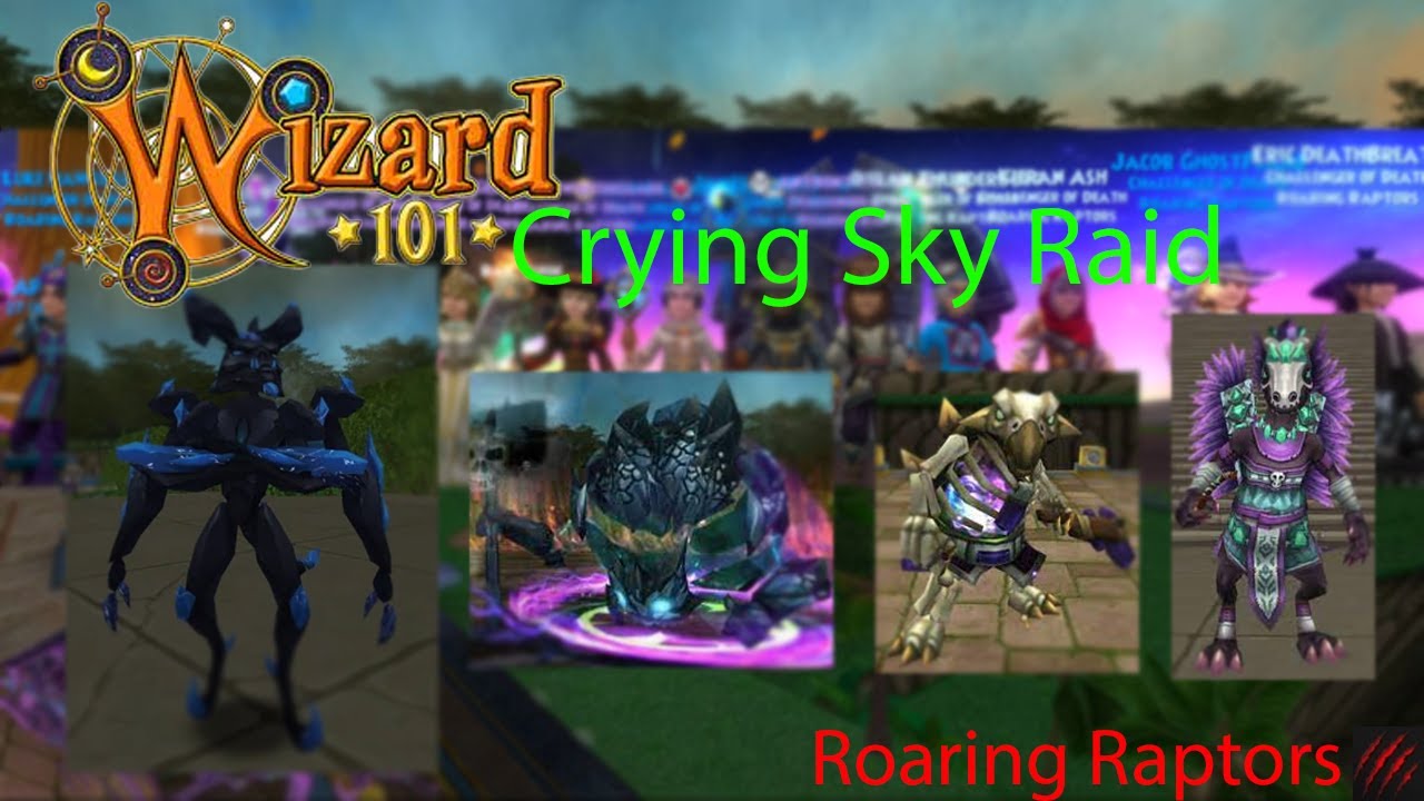 *Explicit* Roaring Raptors Crying Sky Raid Myth 1 POV #Wizard101 - YouTube