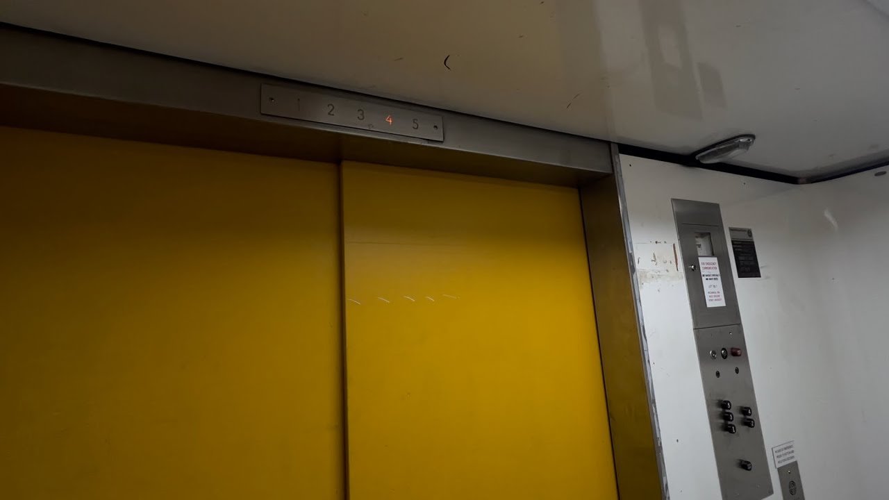 1960s OTIS hydraulic elevator in Mechanical Engineering Building USYD ...