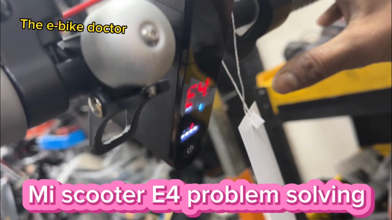 How to solve scooter E-4(error 4) problem | SD store | repair scooter ...