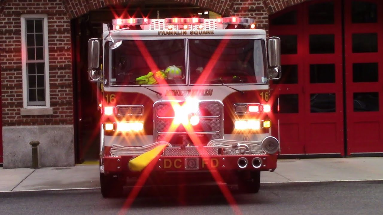 DCFD NEW Tower 3, NEW Engine 16, and Ambulance 16 Responding - YouTube