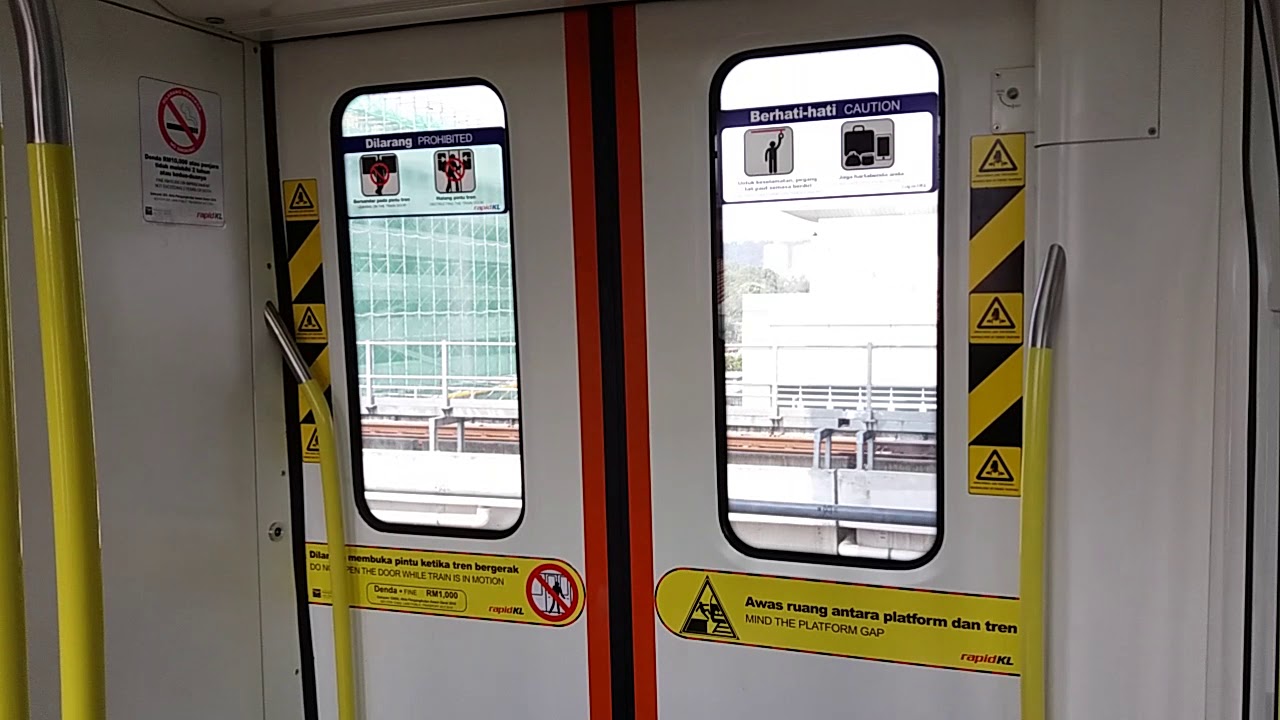 {2× Doors Close Fail} LRT Sri Petaling Line - CSR Zhuzhou "AMY" Ride ...