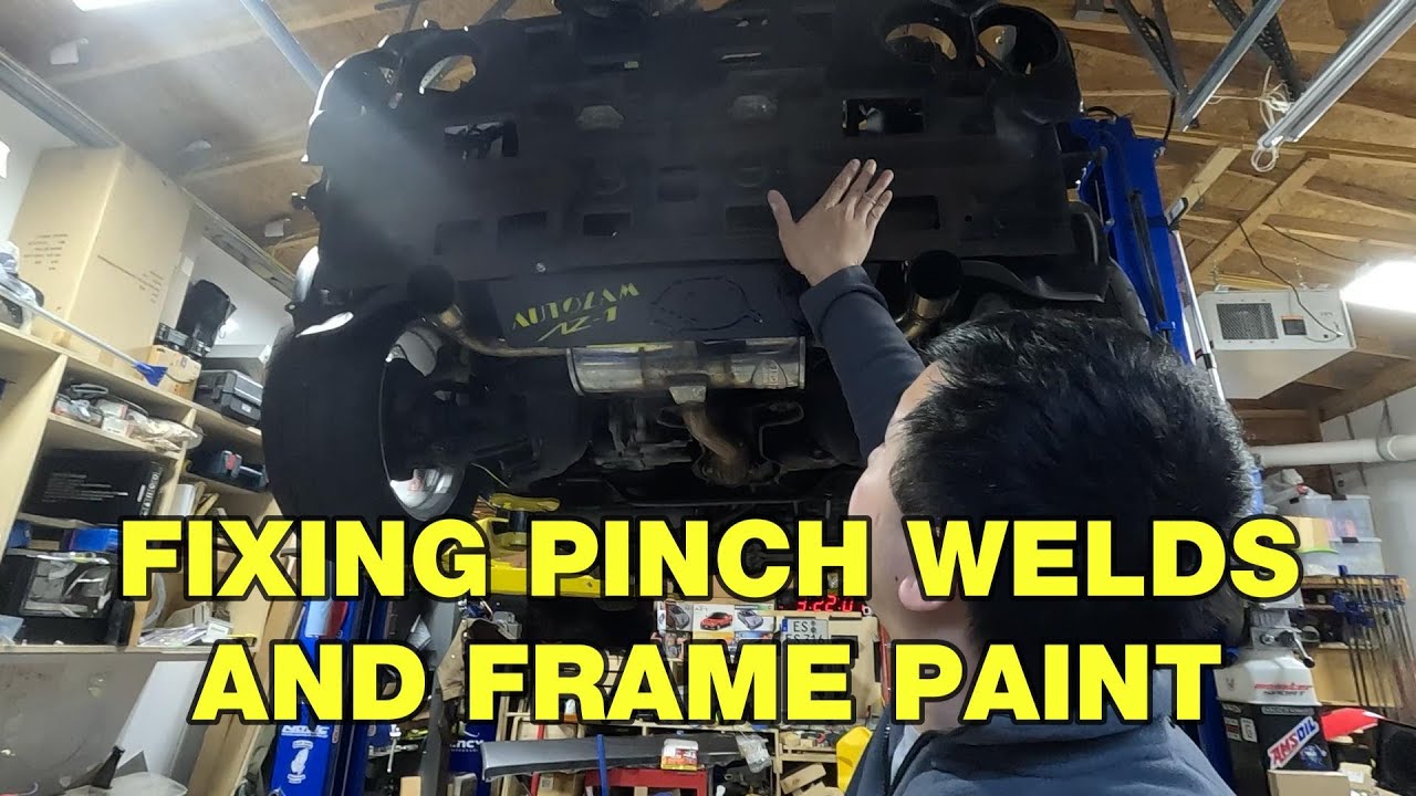 Fixing my Suzuki Cara's pinch welds and protecting the frame from rust ...