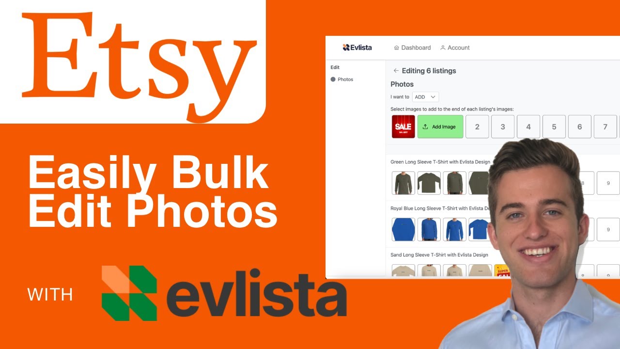Introducing Evlista for Etsy - Bulk Edit Photos - YouTube
