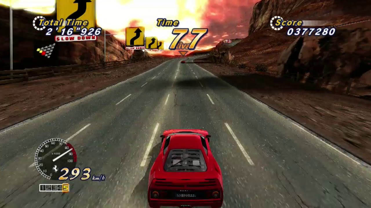 OutRun 2 SP Online Arcade Edition Route 5 HARD Xbox 360 - YouTube