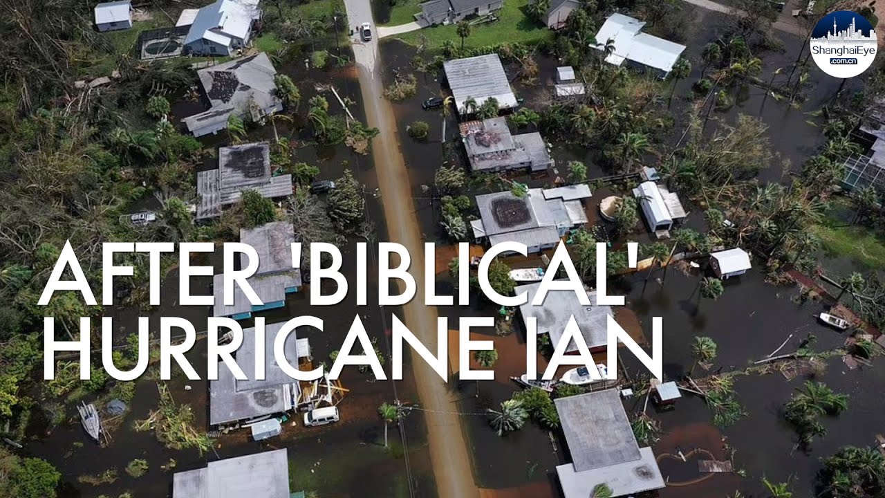 Aerials show scale of devastation caused by 'biblical' Hurricane Ian ...