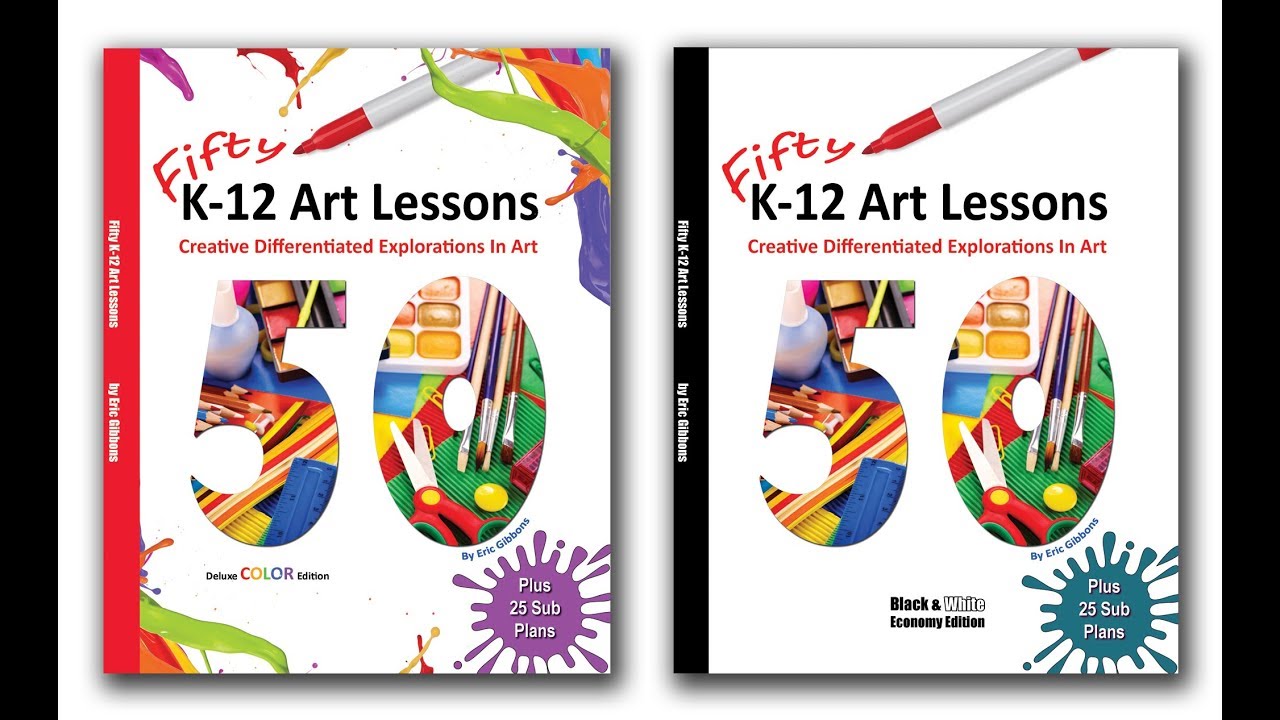 50 K-12 Art Lessons - A Flip through by the author. - YouTube