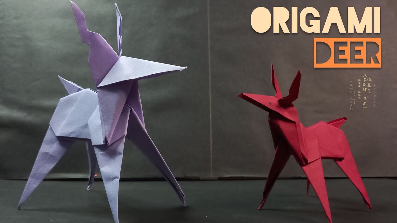 DIY PAPER DEER ORIGAMI TUTORIAL |HOW TO FOLDINGORIGAMI DEER EASY ...