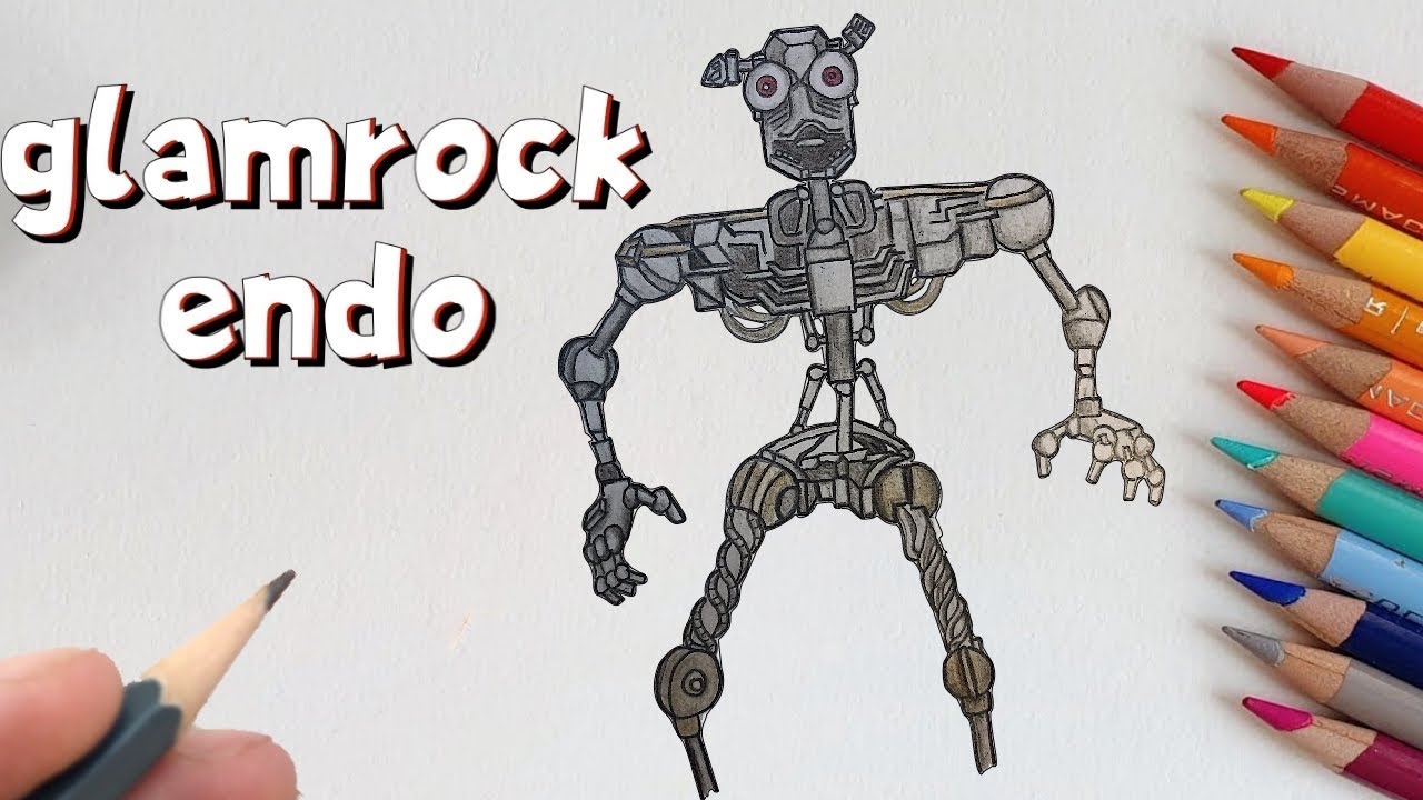 HOW TO DRAW GLAMROCK ENDO ( FNAF SECURITY BREACH ) - YouTube