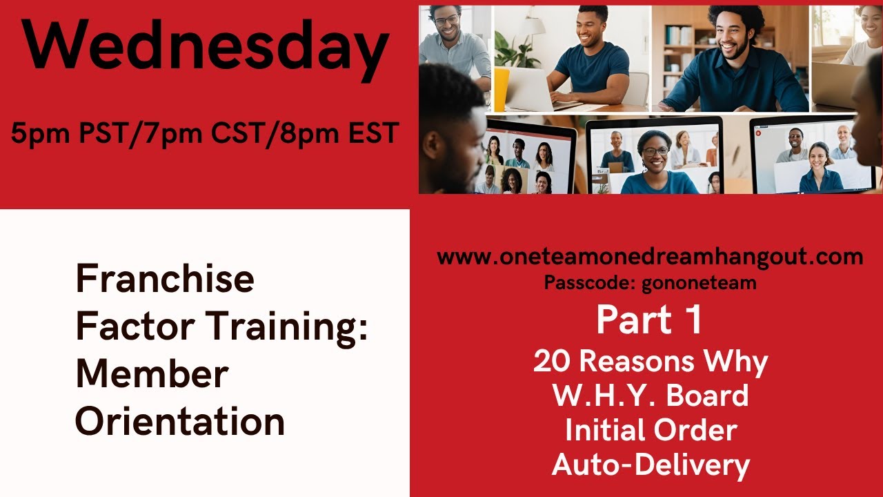 Franchise Factor Training New Member Orientation Part 1 | 12.2.25 - YouTube