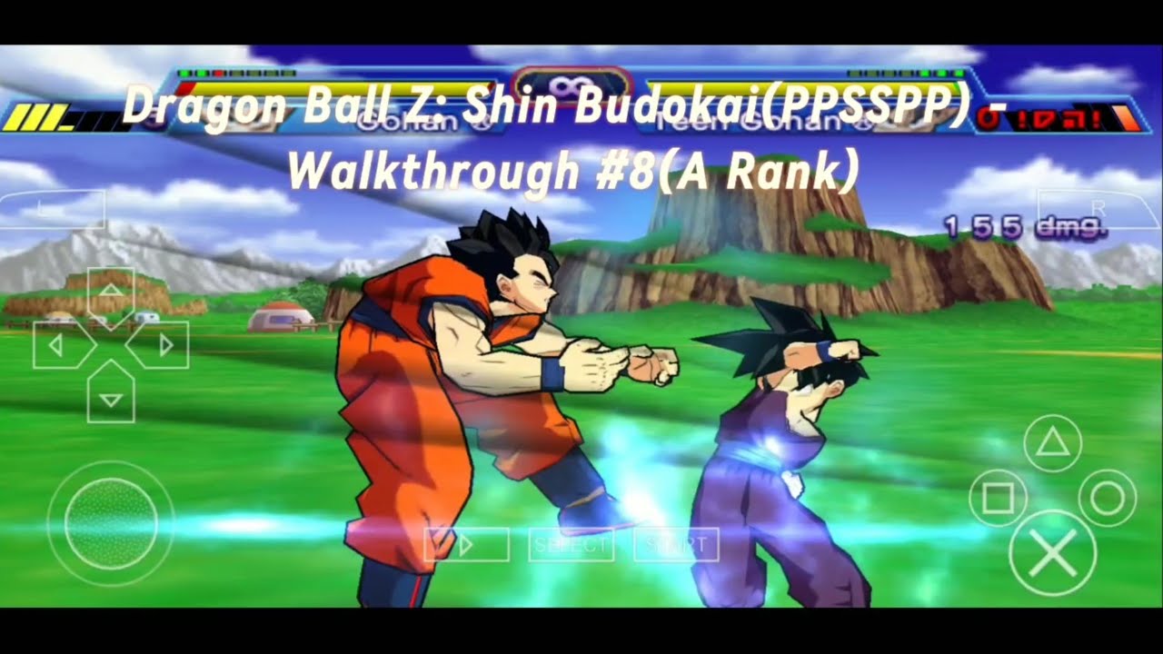 Dragon Ball Z: Shin Budokai(PPSSPP) - Walkthrough #8(A Rank) - YouTube