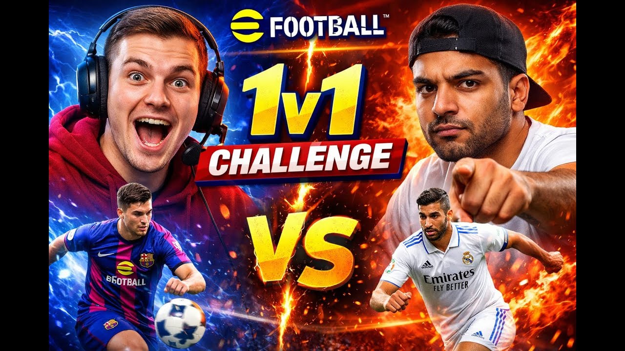 E-Football 1v1 Challange for every One | E-Football Live stream - YouTube