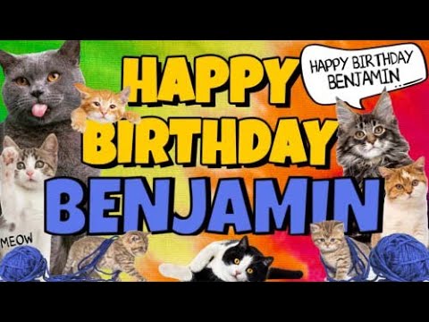 Happy Birthday Benjamin! Crazy Cats Say Happy Birthday Benjamin (Very ...