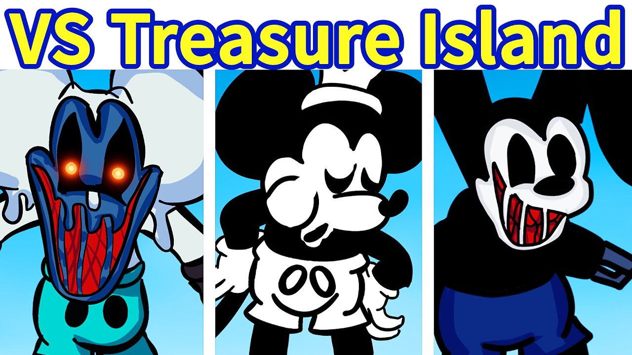 Friday Night Funkin': VS Treasure Island (Mouse.avi, Oswald, Willy ...