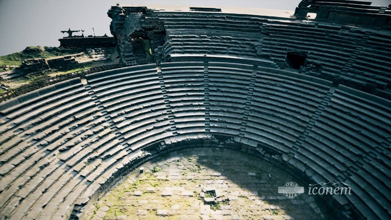 3D Modeling HD : Jableh Theatre Syria by - Iconem - YouTube