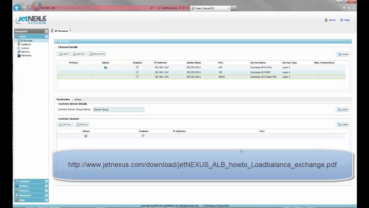 Load Balance and Accelerate Microsoft Exchange 2010 with jetNEXUS - YouTube