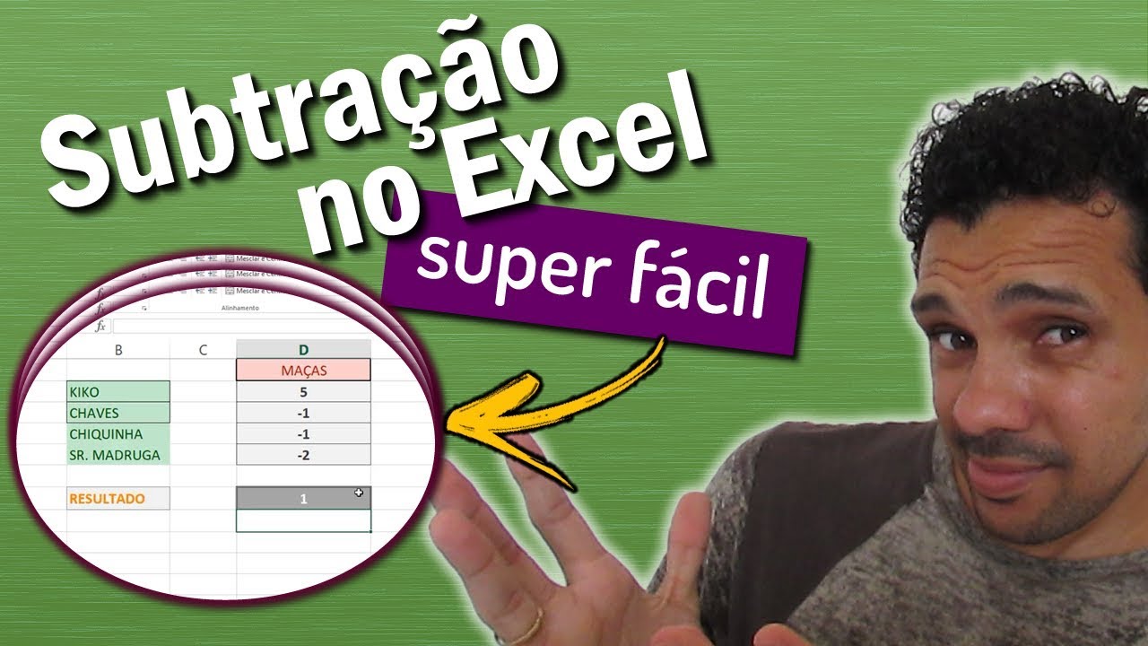 Como Fazer a Subtração no EXCEL - (Passo a Passo Completo) - YouTube