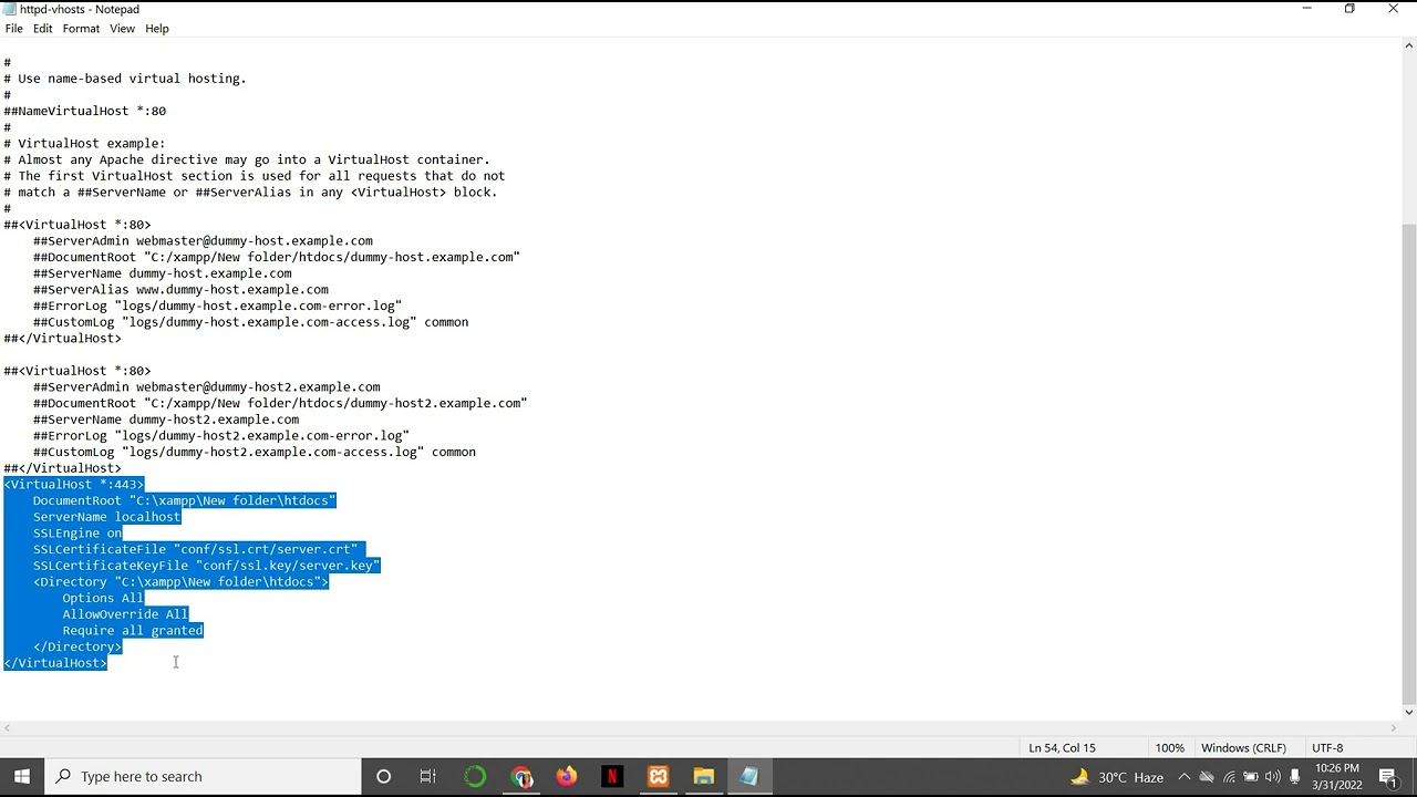 How To Enable Https In Your Local XAMPP Server YouTube How To Enable Https In Your Local XAMPP Server YouTube