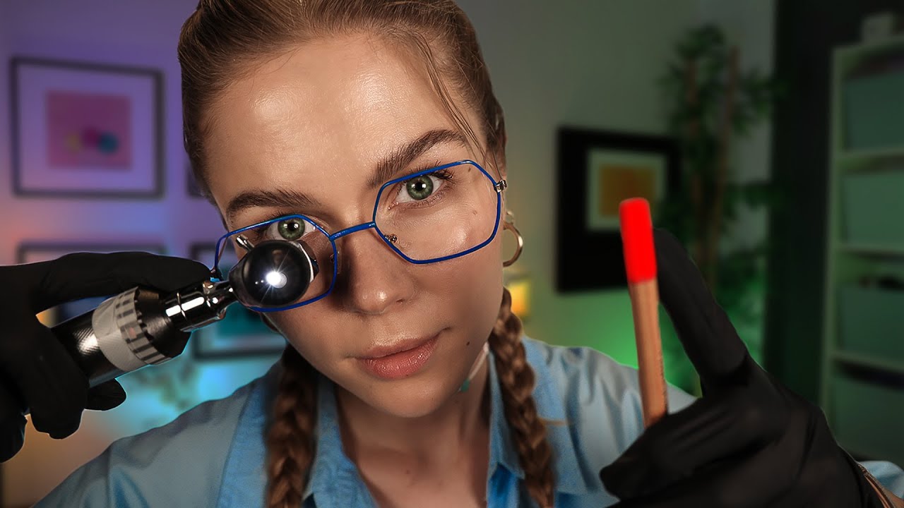 ASMR Relaxing Orbital Eye Exam ~ Soft Spoken Medical RP - YouTube